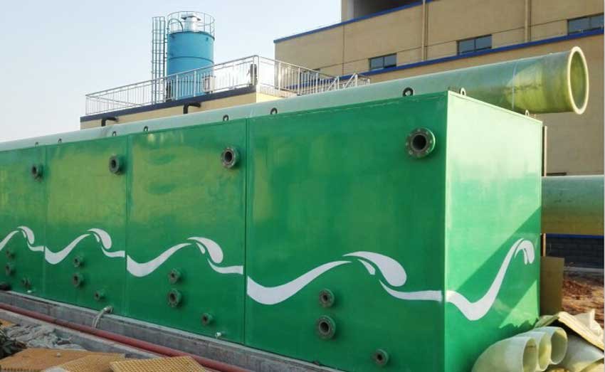 FRP Flue Pipe and Biological Deodorizer Equipment for Wastewater ...